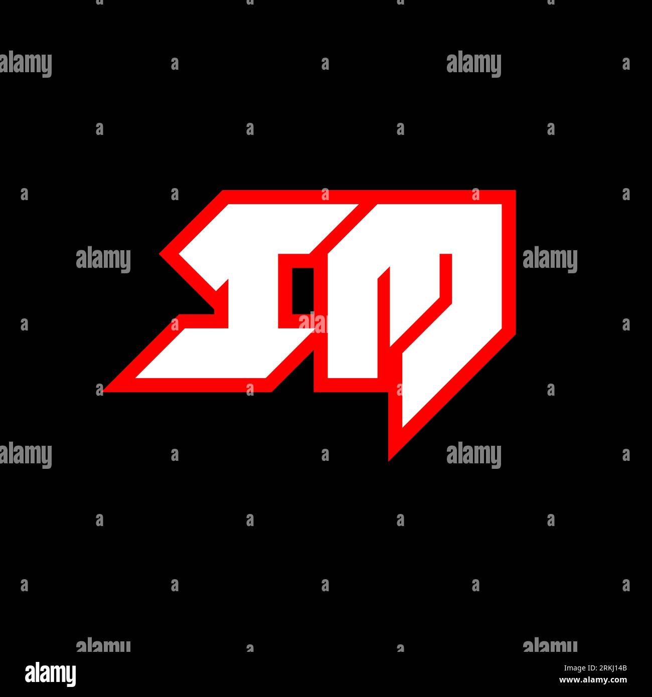 IM logo design, initial IM letter design with sci-fi style. IM logo for ...