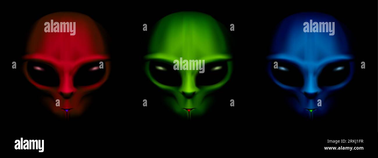 Faces in dark Stock Vector Images - Alamy