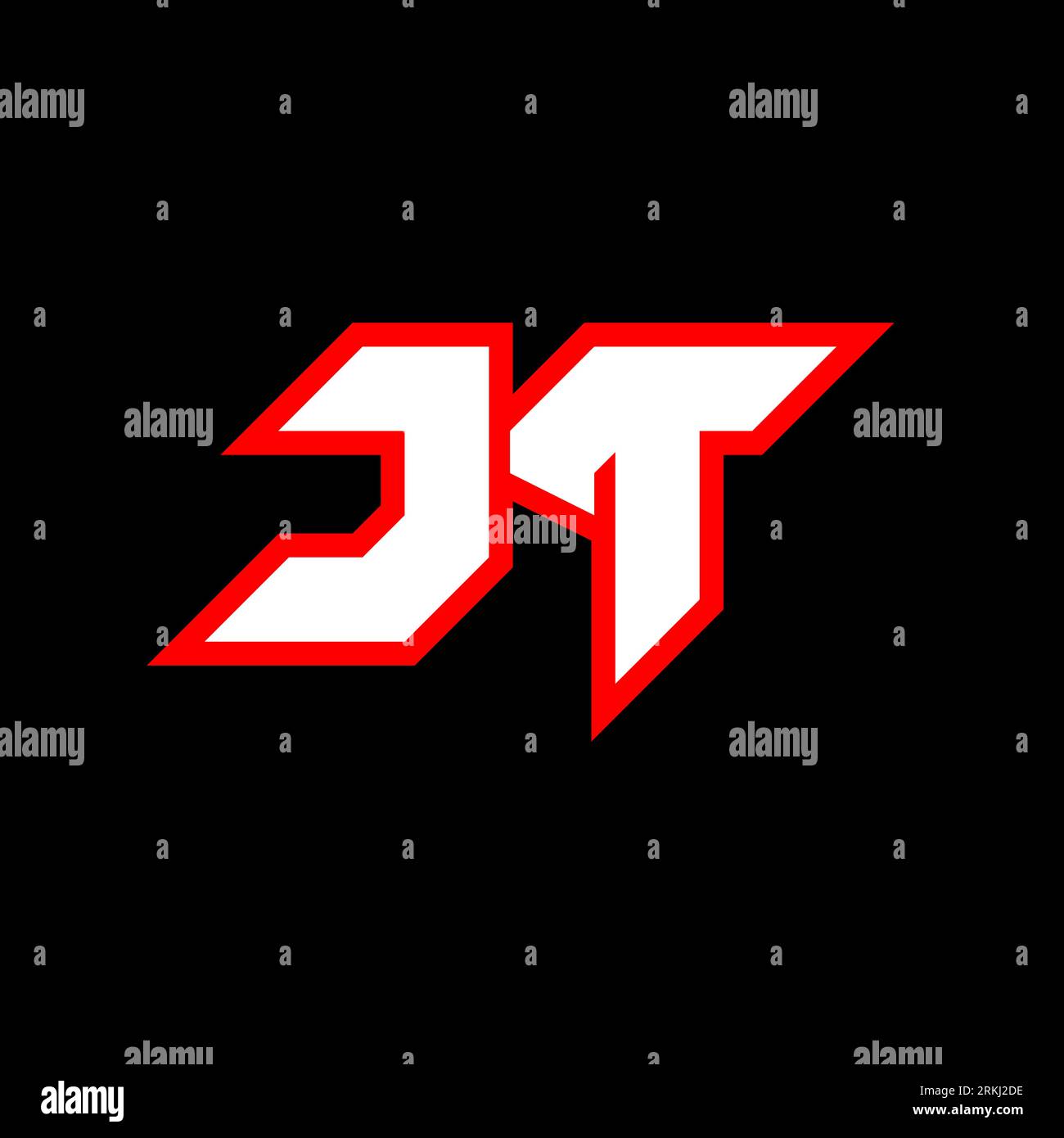 JT logo design, initial JT letter design with sci-fi style. JT logo for ...