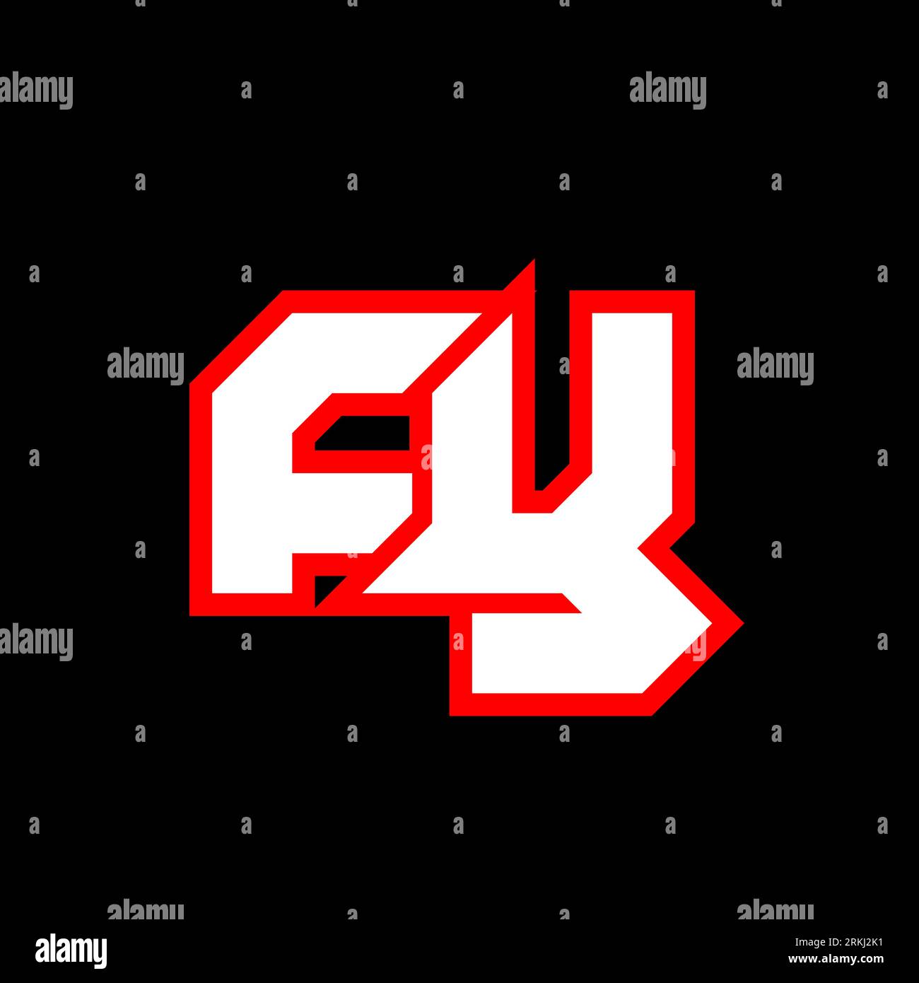 FY logo design, initial FY letter design with sci-fi style. FY logo for ...