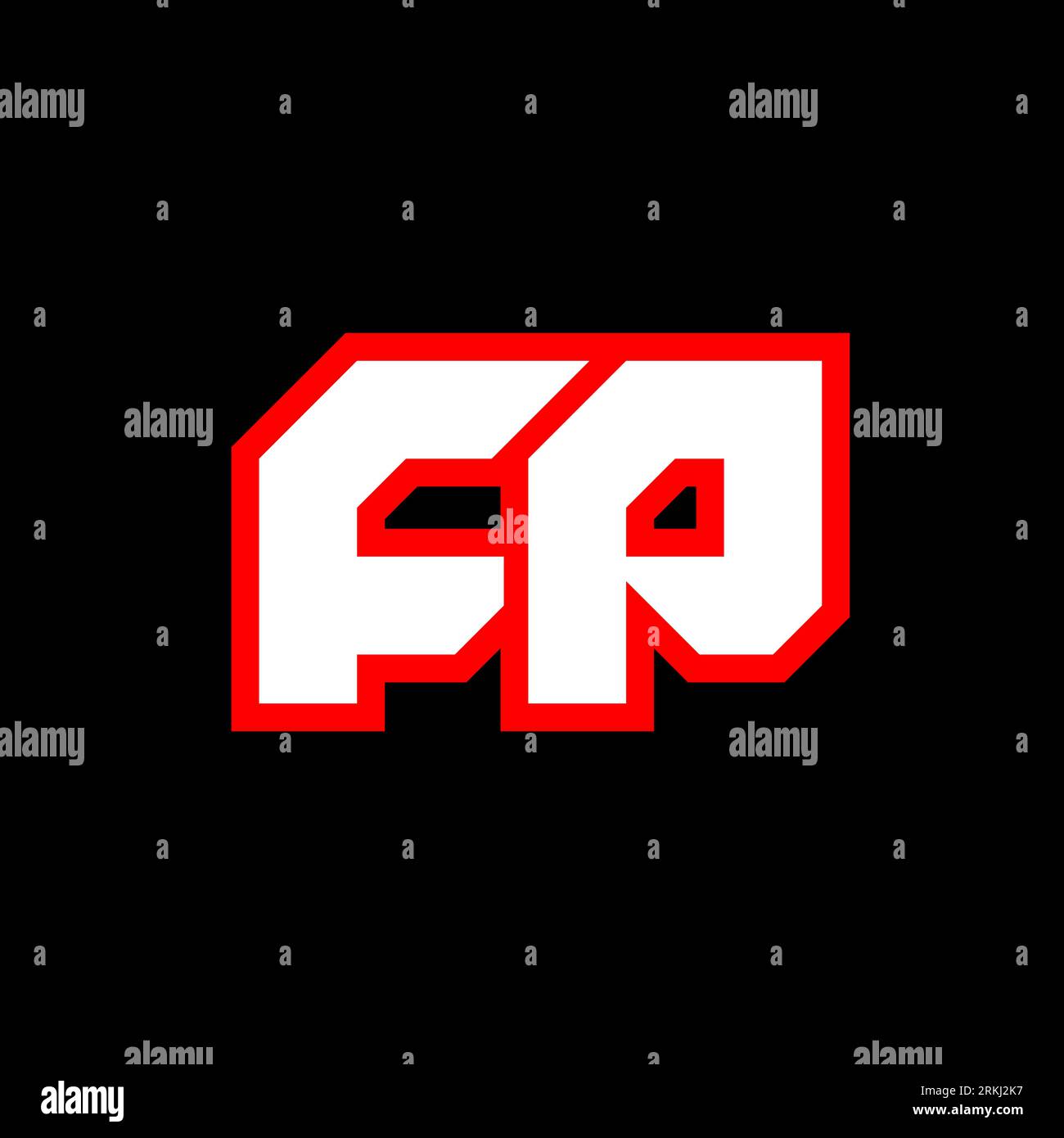 FP logo design, initial FP letter design with sci-fi style. FP logo for ...