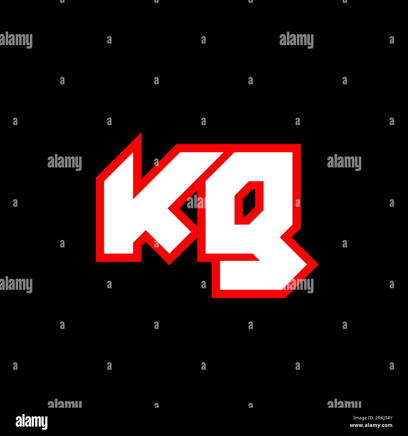 KG logo design, initial KG letter design with sci-fi style. KG logo for ...
