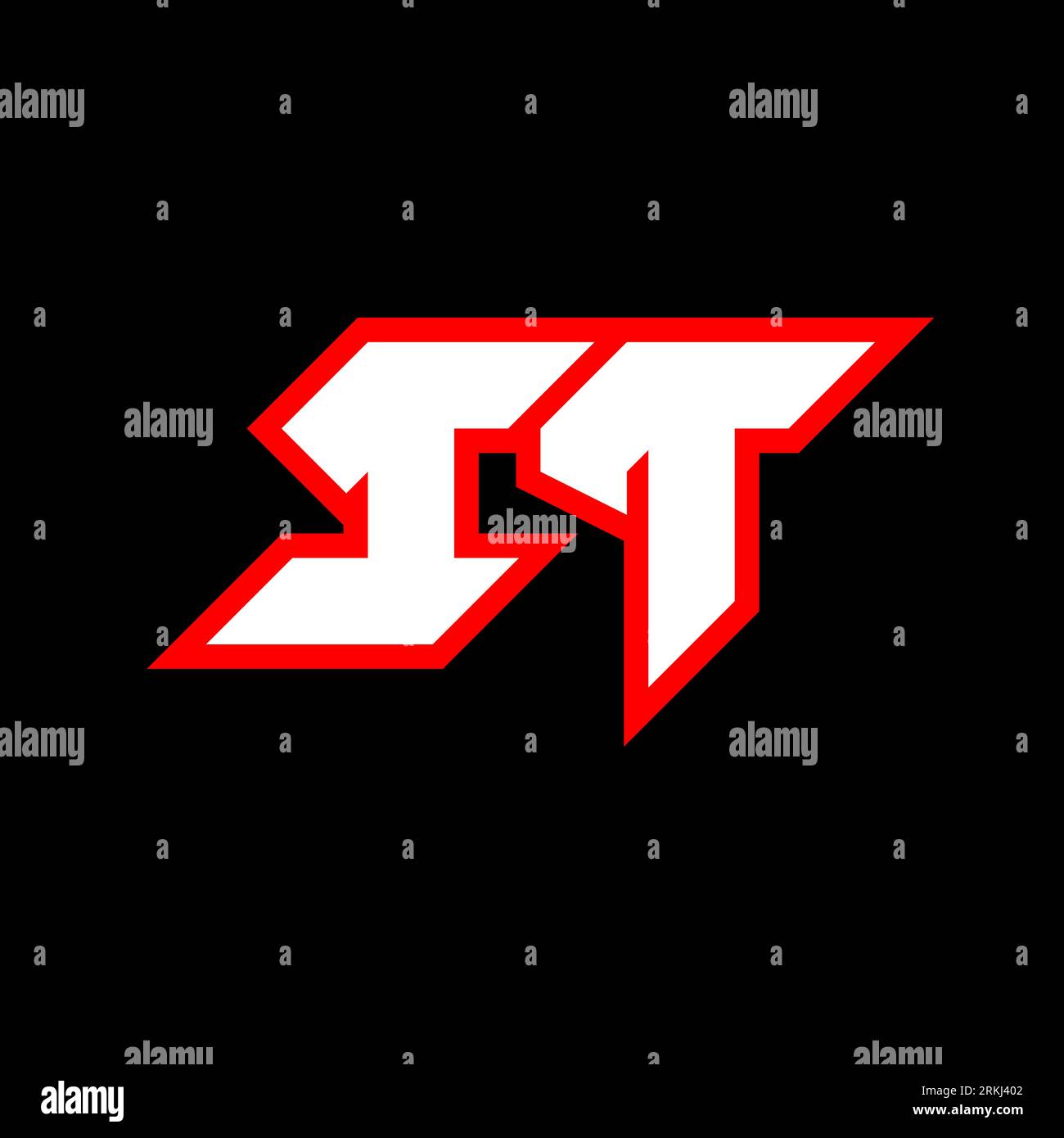 IT logo design, initial IT letter design with sci-fi style. IT logo for ...