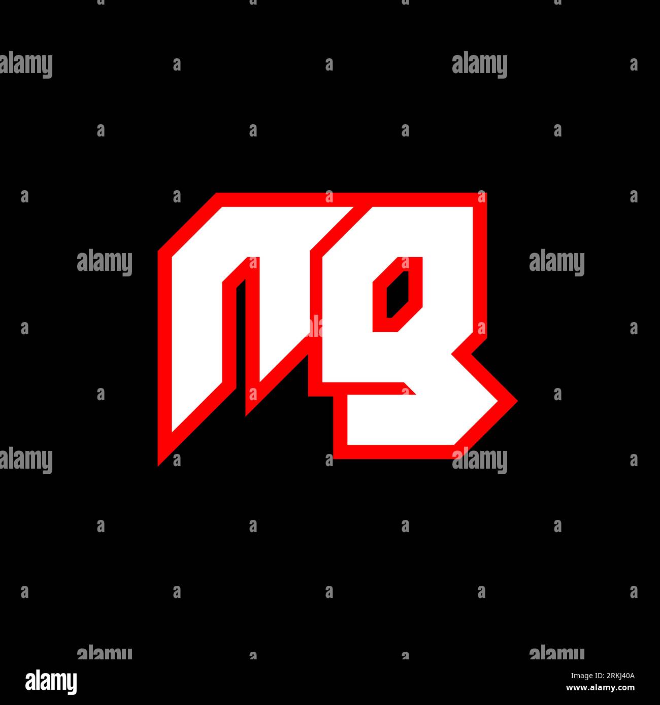 NG logo design, initial NG letter design with sci-fi style. NG logo for ...