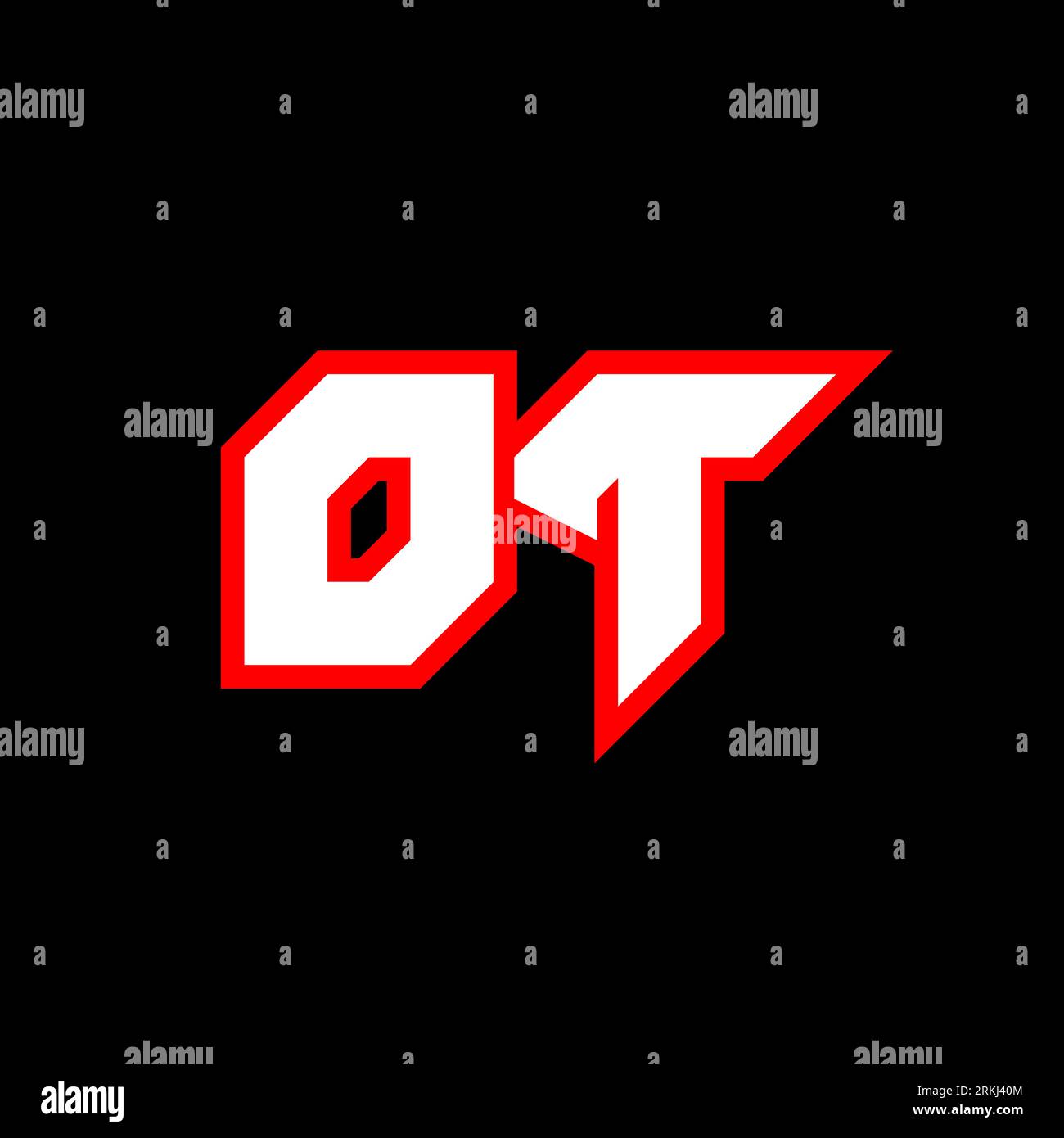 OT logo design, initial OT letter design with sci-fi style. OT logo for ...
