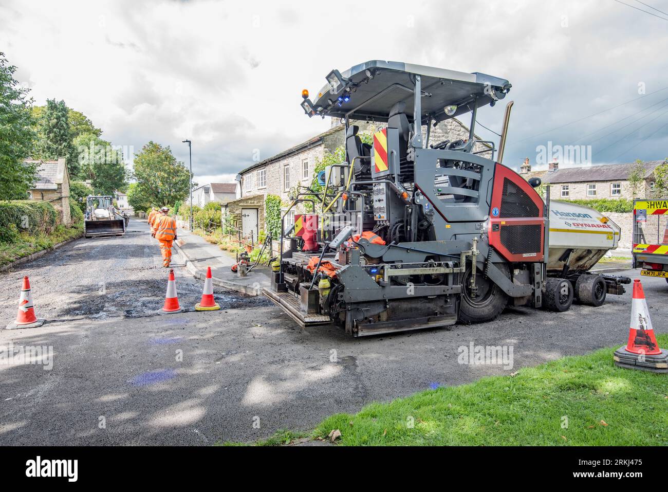 Road re-surfacing in Chapel Walk involved heavy plant machinery and a ...