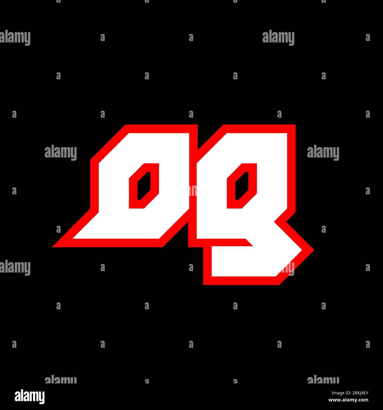 DG logo design, initial DG letter design with sci-fi style. DG logo for ...