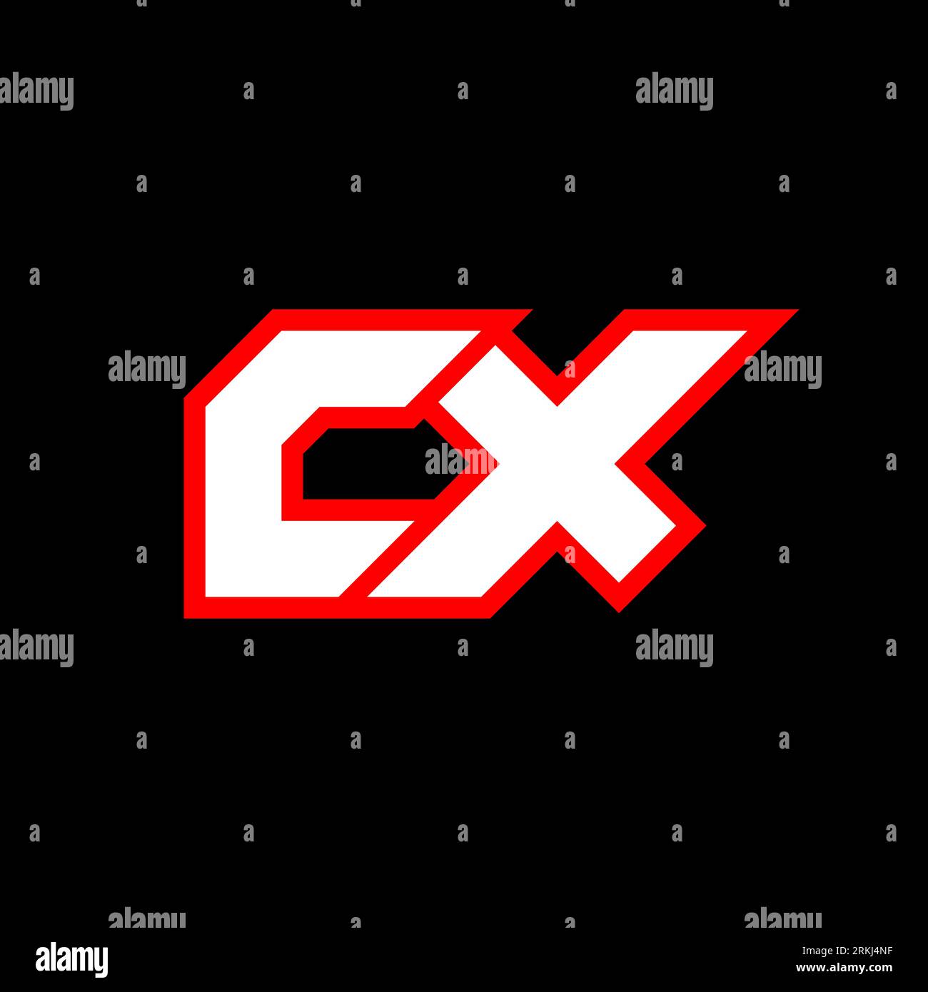 CX logo design, initial CX letter design with sci-fi style. CX logo for ...