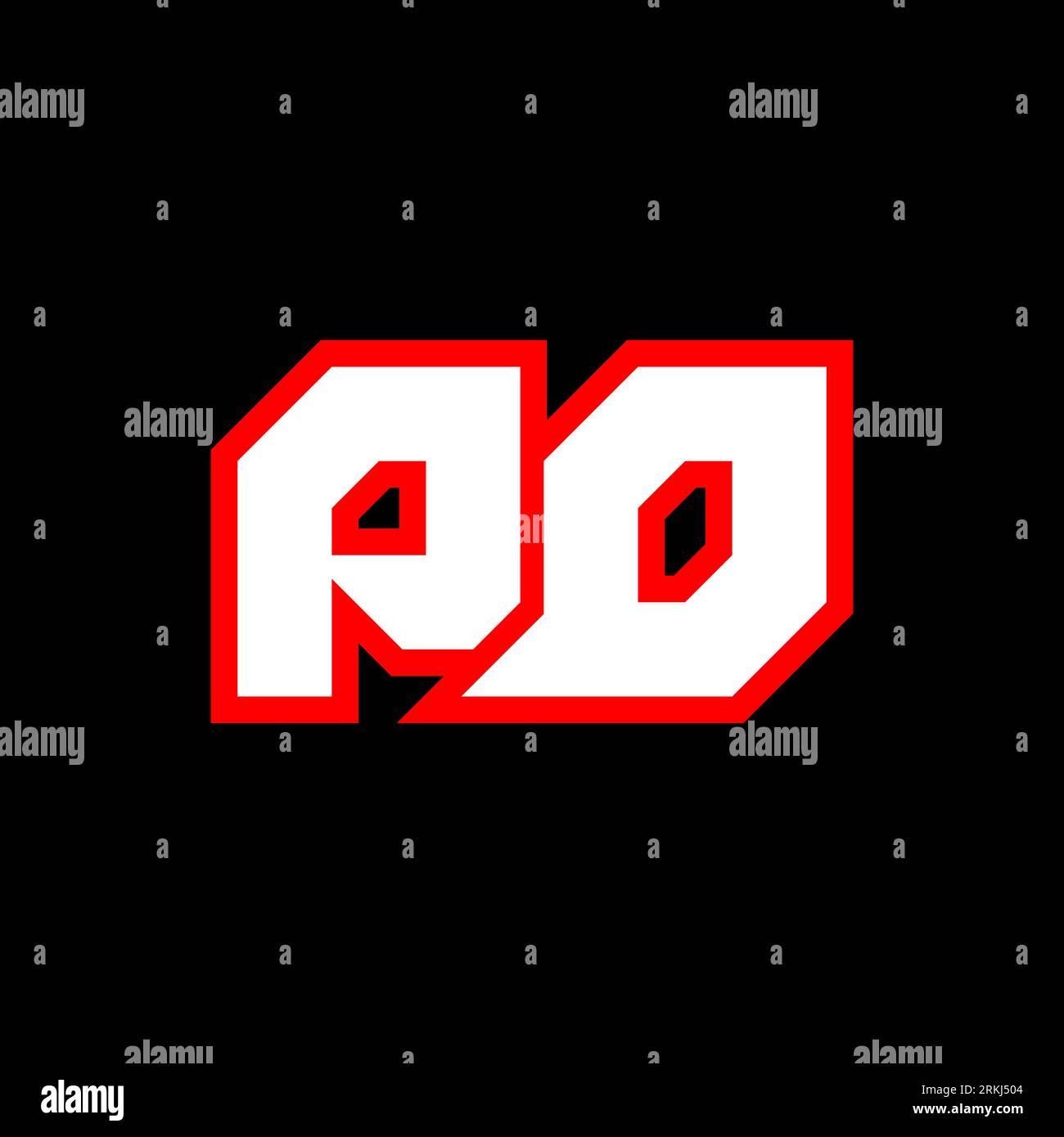 PD logo design, initial PD letter design with sci-fi style. PD logo for ...