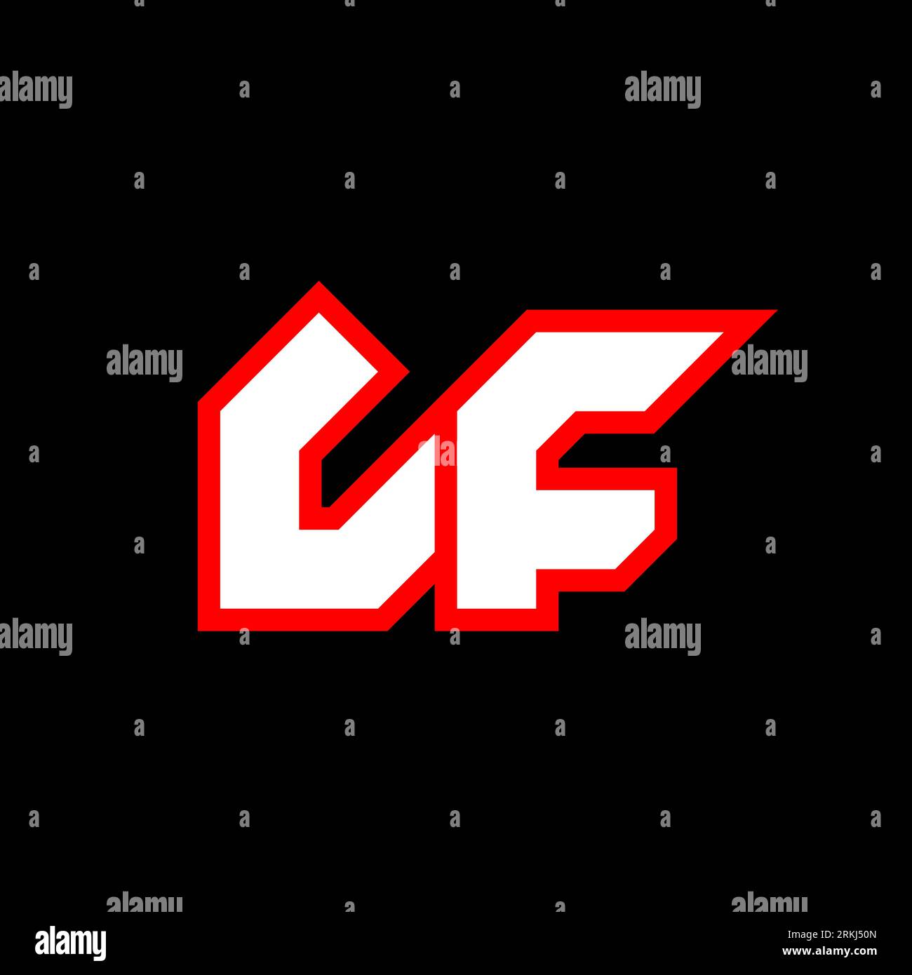 LF logo design, initial LF letter design with sci-fi style. LF logo for ...