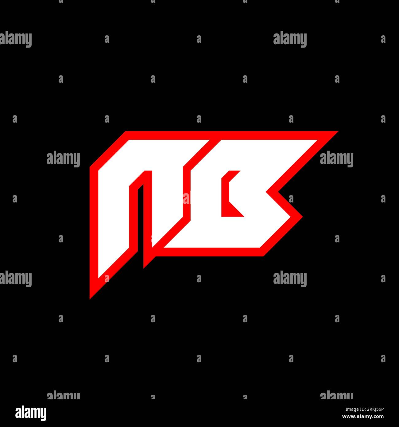 B n typography logo hi-res stock photography and images - Alamy