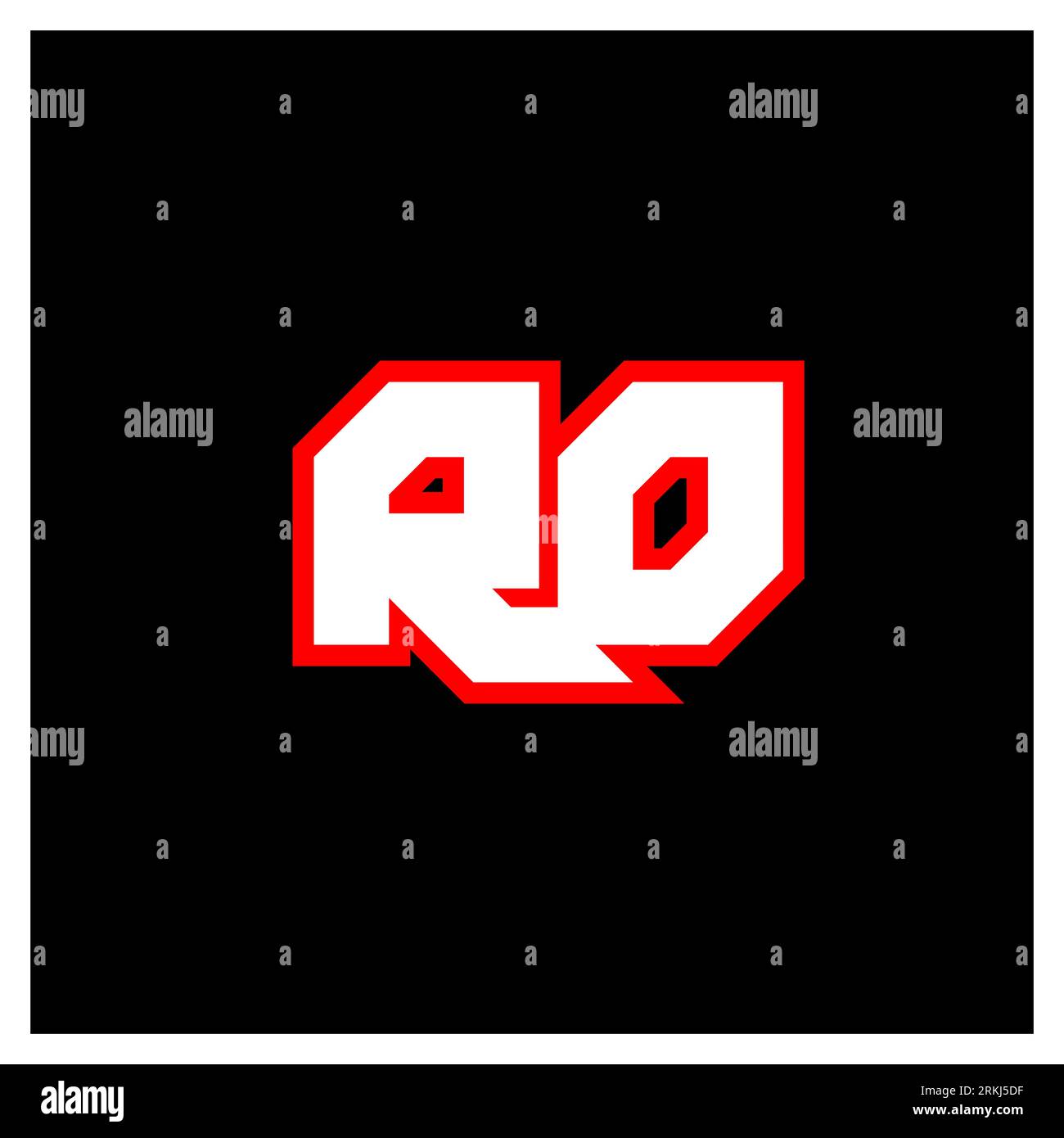 RO logo design, initial RO letter design with sci-fi style. RO logo for ...