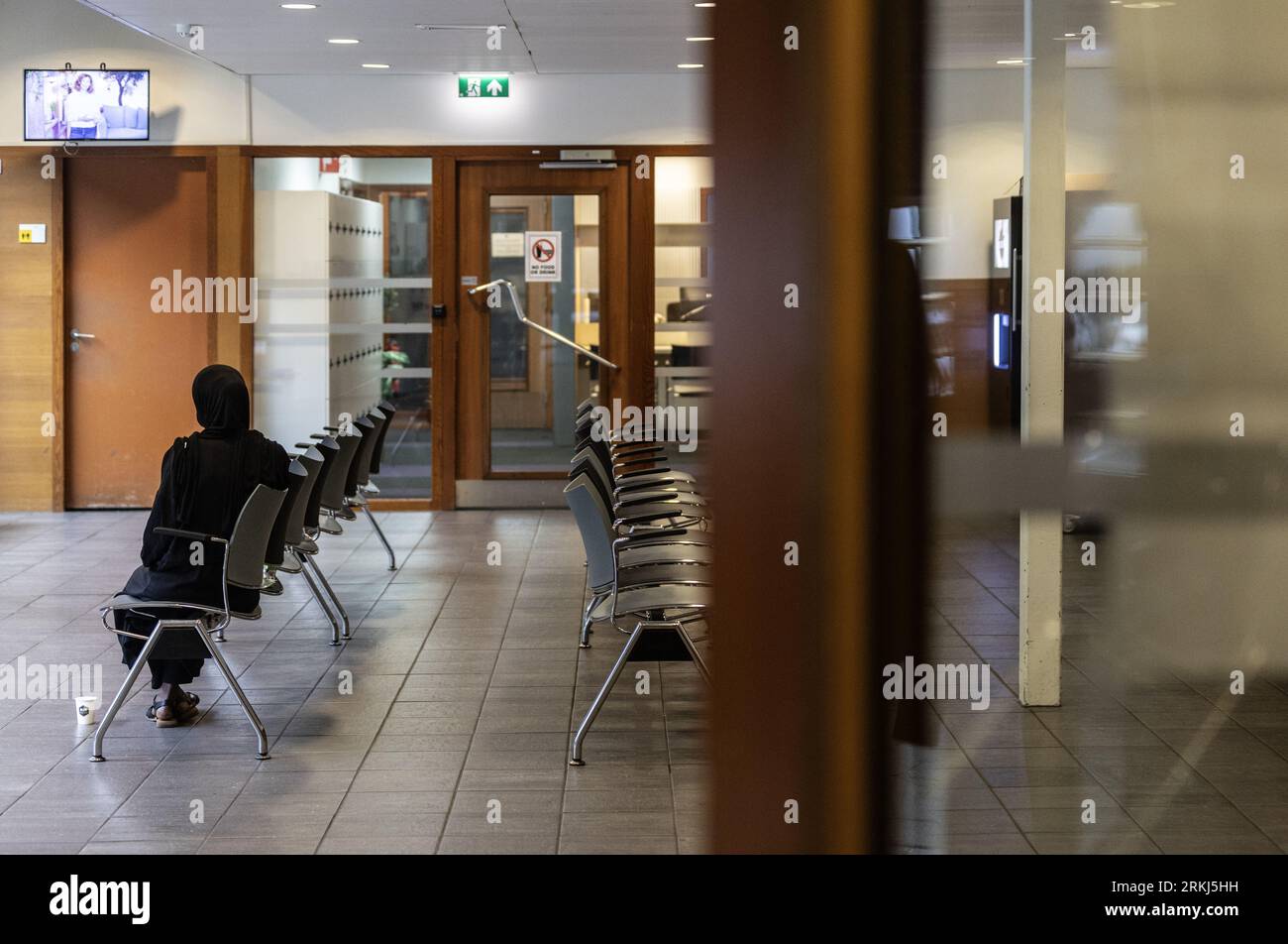 TER APEL - Refugees in the waiting room at the IND application center ...