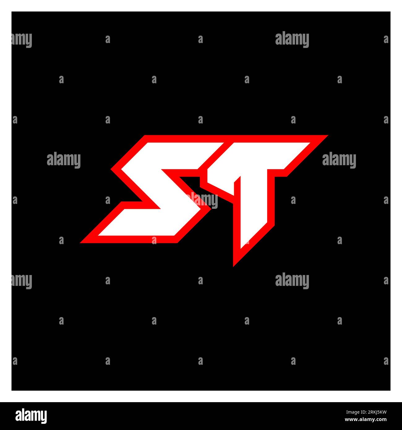 ST logo design, initial ST letter design with sci-fi style. ST logo for ... ST logo design, initial ST letter design with sci-fi style. ST logo for ...