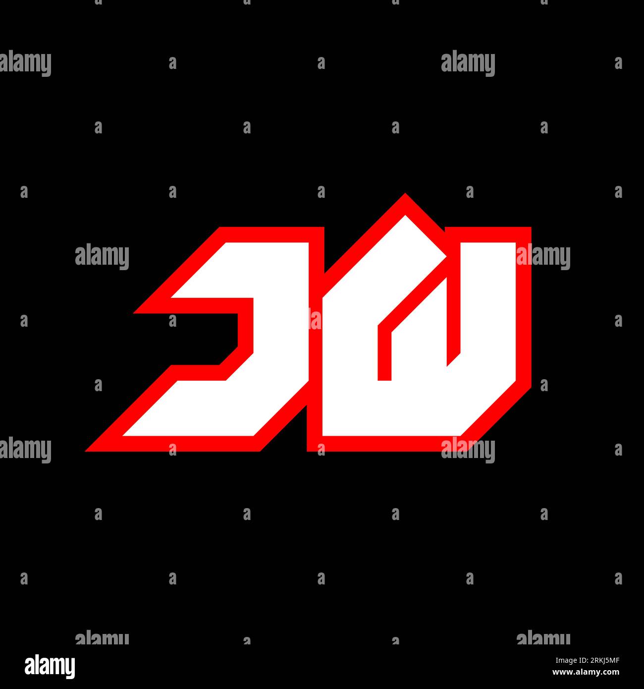 JW logo design, initial JW letter design with sci-fi style. JW logo for ...