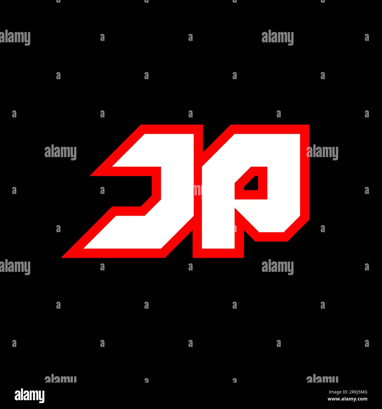 JP logo design, initial JP letter design with sci-fi style. JP logo for ...