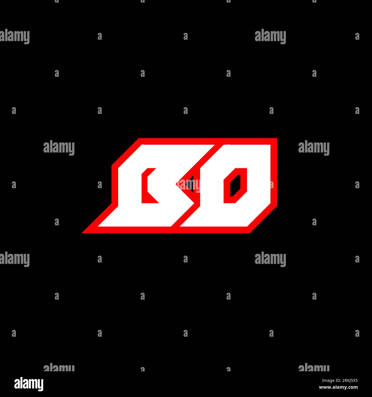 BD logo design, initial BD letter design with sci-fi style. BD logo for ...