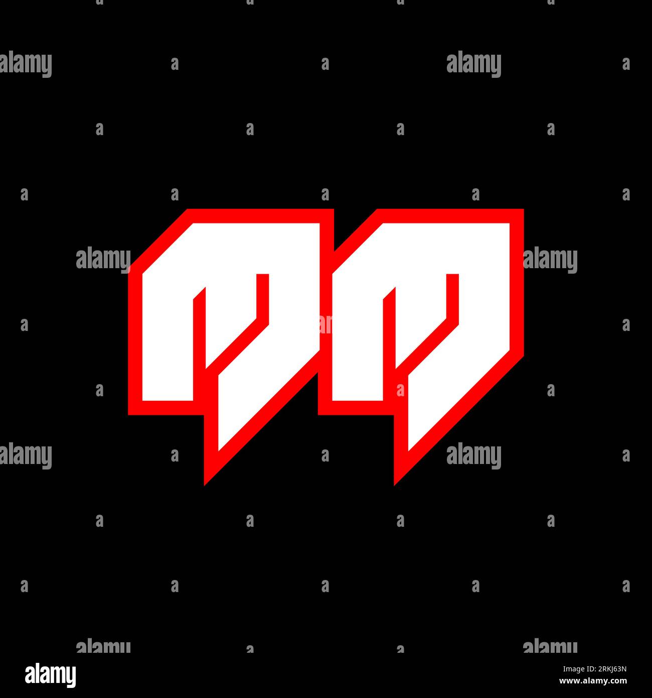 MM logo design, initial MM letter design with sci-fi style. MM logo for ...