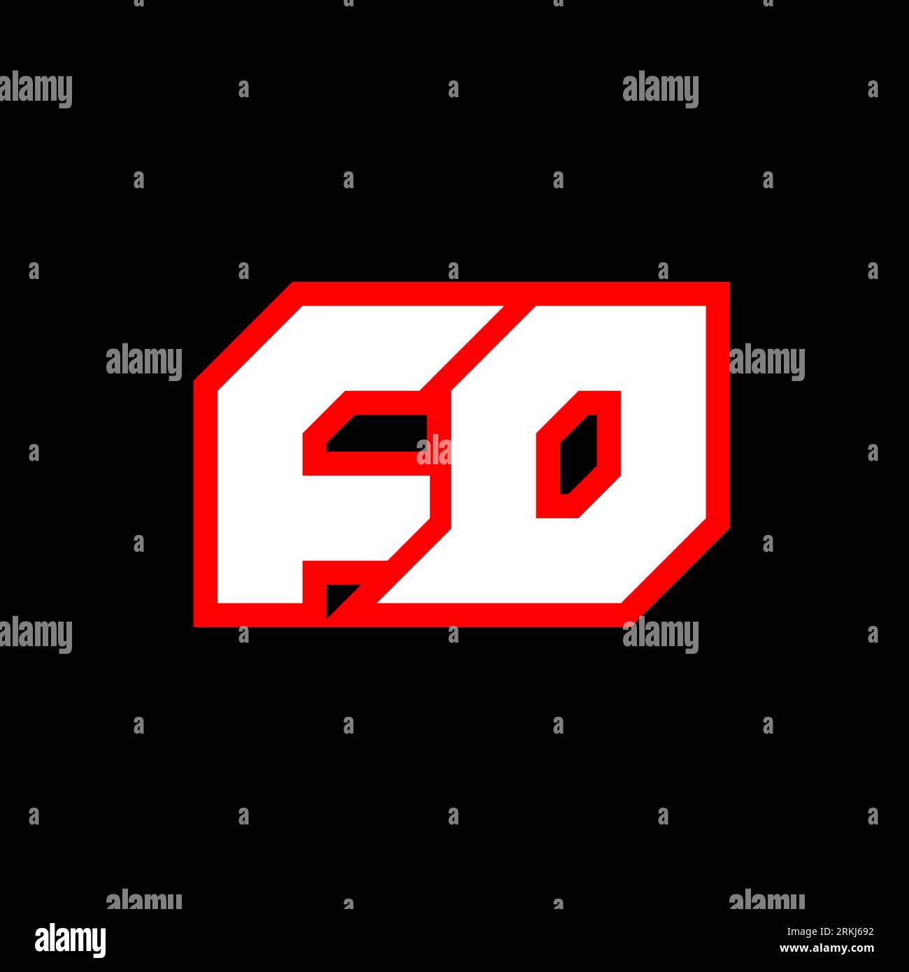 FD logo design, initial FD letter design with sci-fi style. FD logo for ...