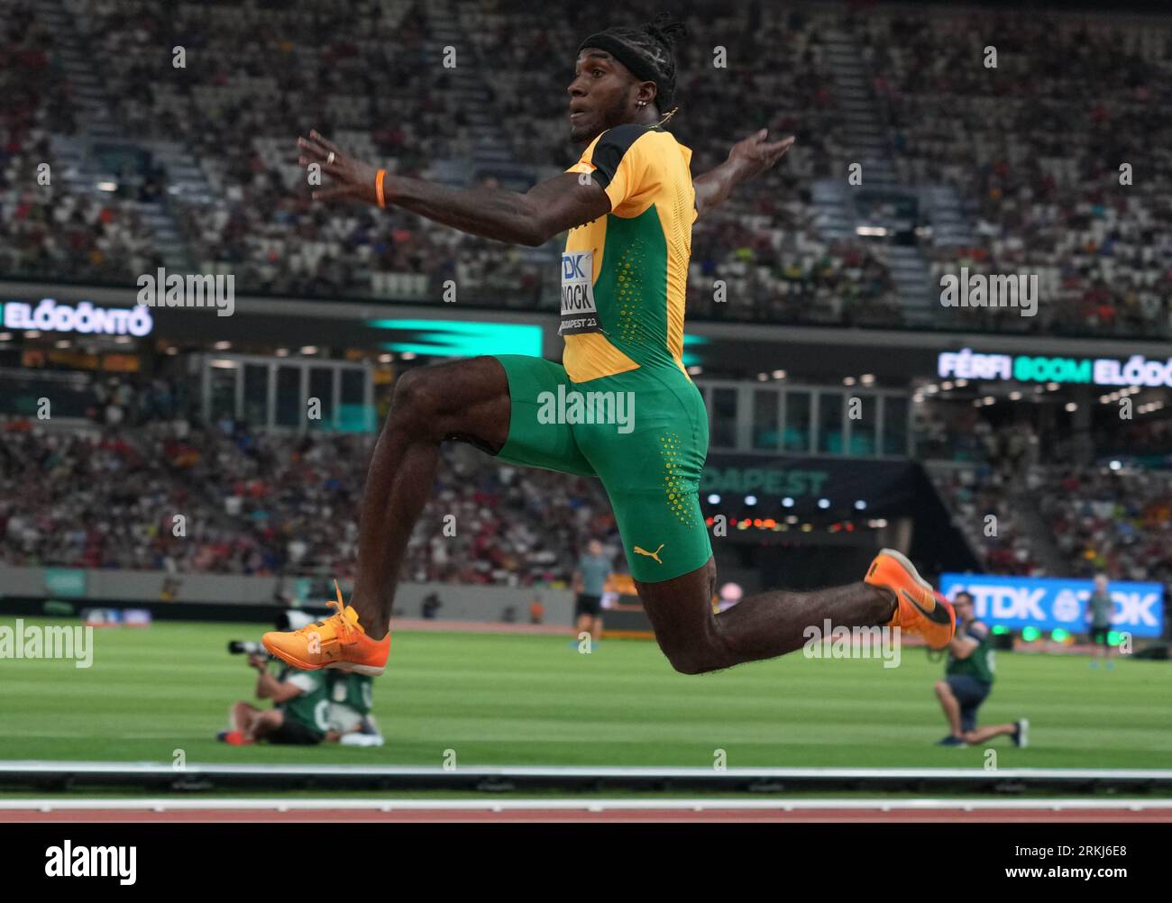 Budapest, Hungary. 25th Aug, 2023. Wayne PINNOCK of JAM Final LONG JUMP ...