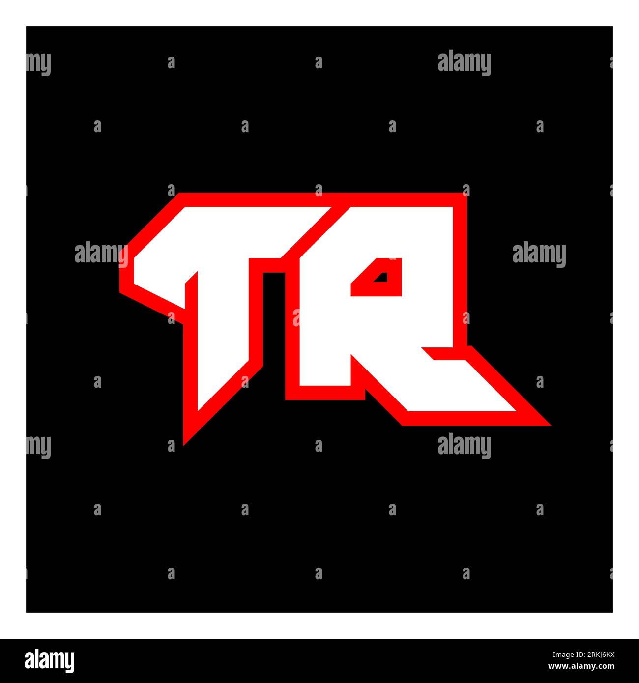 TR logo design, initial TR letter design with sci-fi style. TR logo for ...