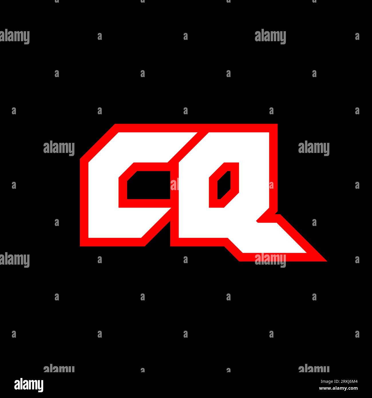 CQ logo design, initial CQ letter design with sci-fi style. CQ logo for ...