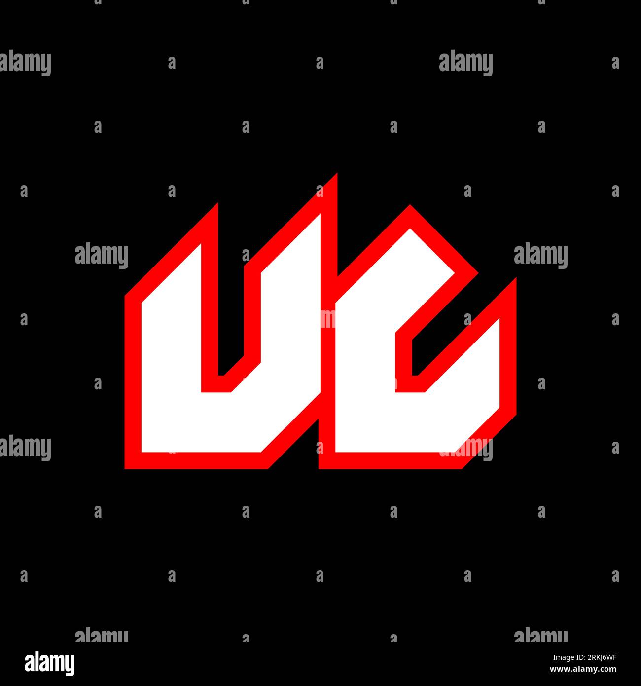 UL logo design, initial UL letter design with sci-fi style. UL logo for ...