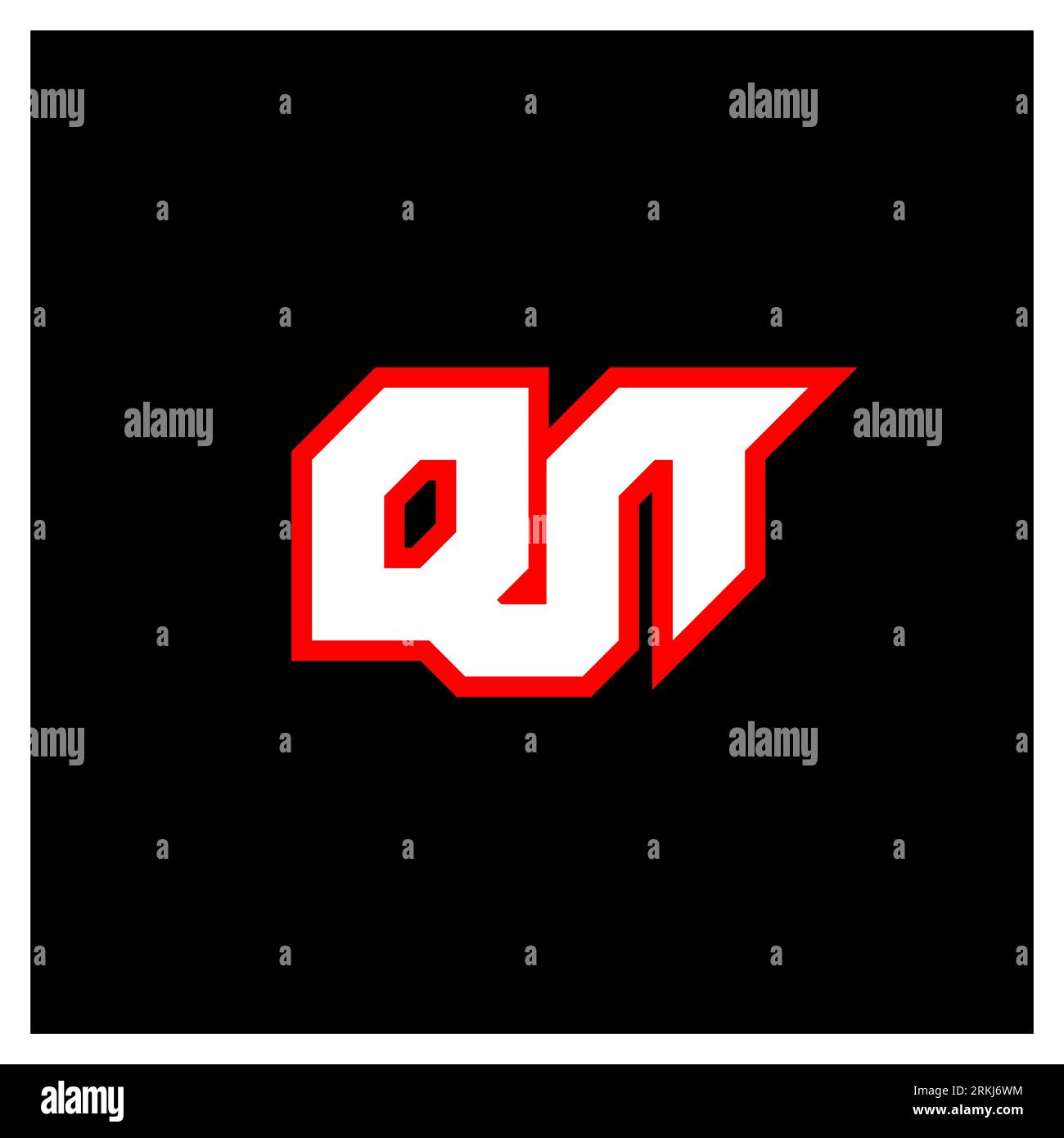 Qn gaming logo hi-res stock photography and images - Alamy