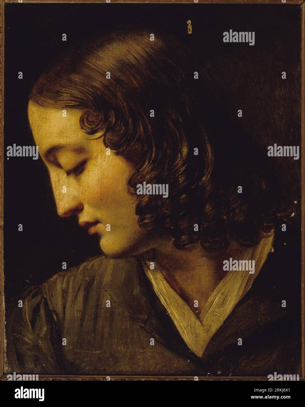 Madame Colin de profil circa 1830 by Alexandre-Marie Colin Stock Photo ...