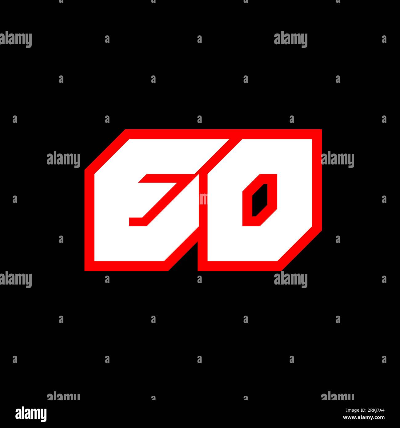 EO logo design, initial EO letter design with sci-fi style. EO logo for ...
