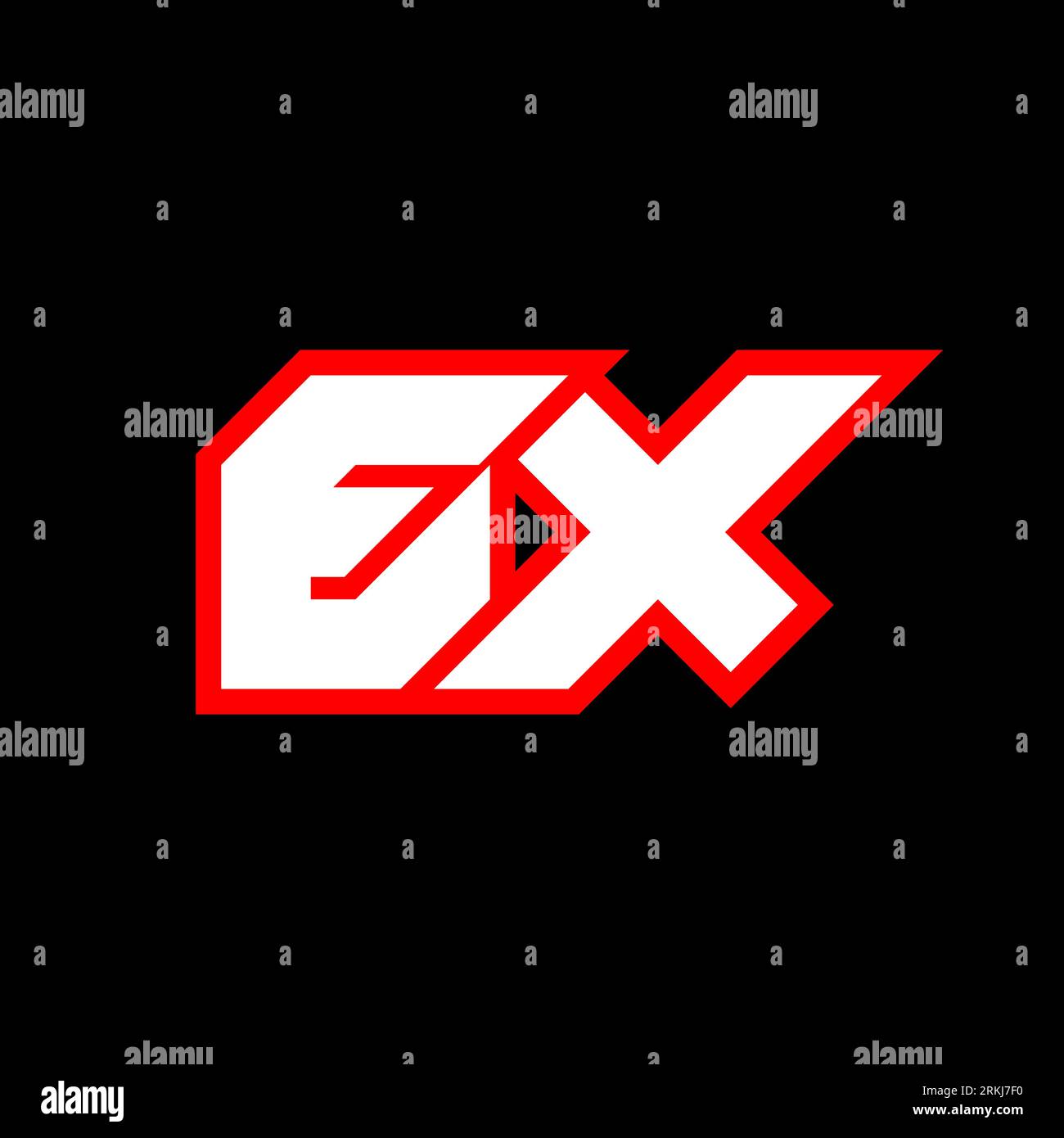 EX logo design, initial EX letter design with sci-fi style. EX logo for ...