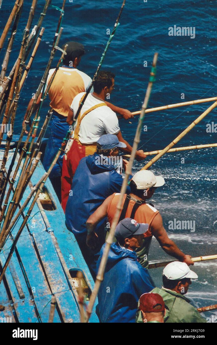 Pole and line tuna fisheries in the Azores islands, Portugal Stock ...