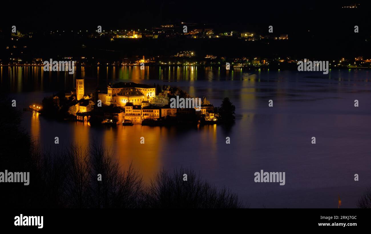 A tranquil island illuminated by a flickering candlelight and ...