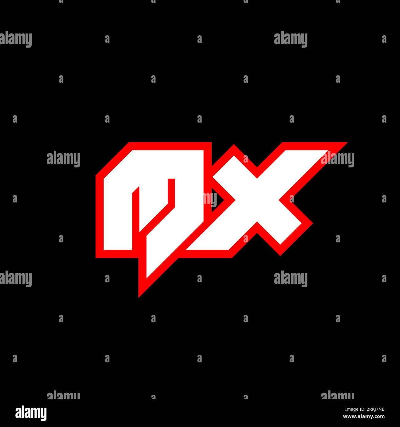 MX logo design, initial MX letter design with sci-fi style. MX logo for ...