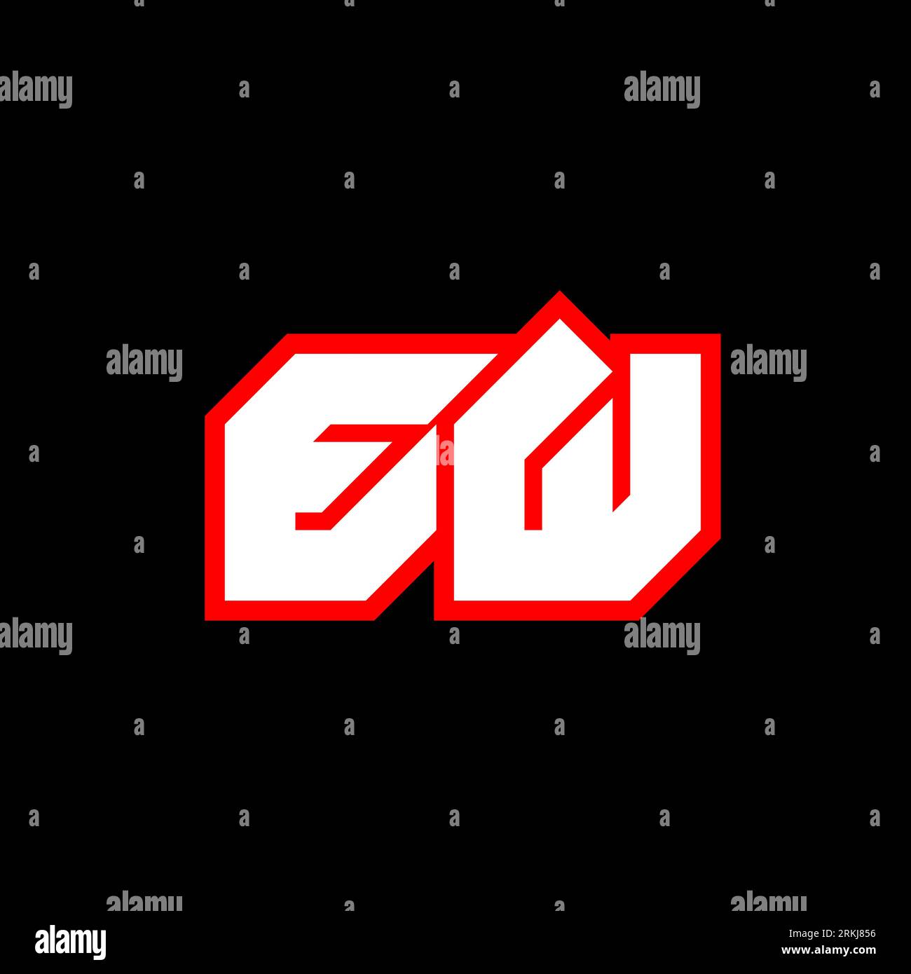 Ew logo design hi-res stock photography and images - Alamy