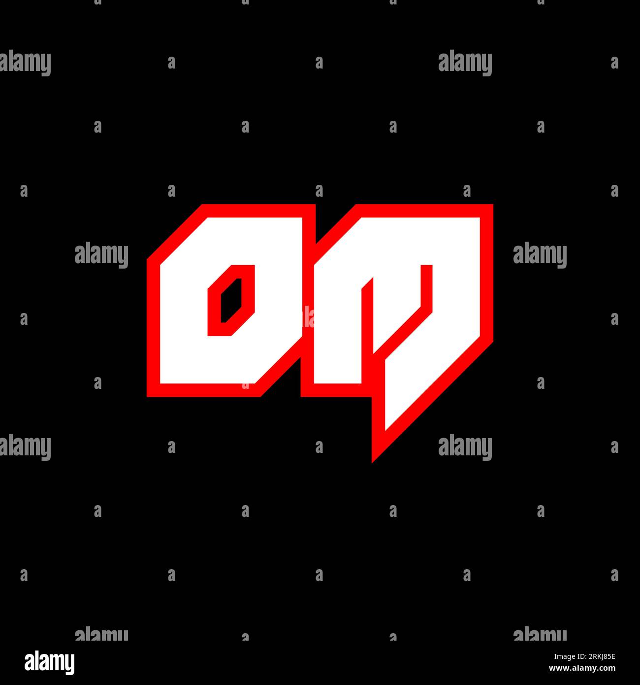OM logo design, initial OM letter design with sci-fi style. OM logo for ...