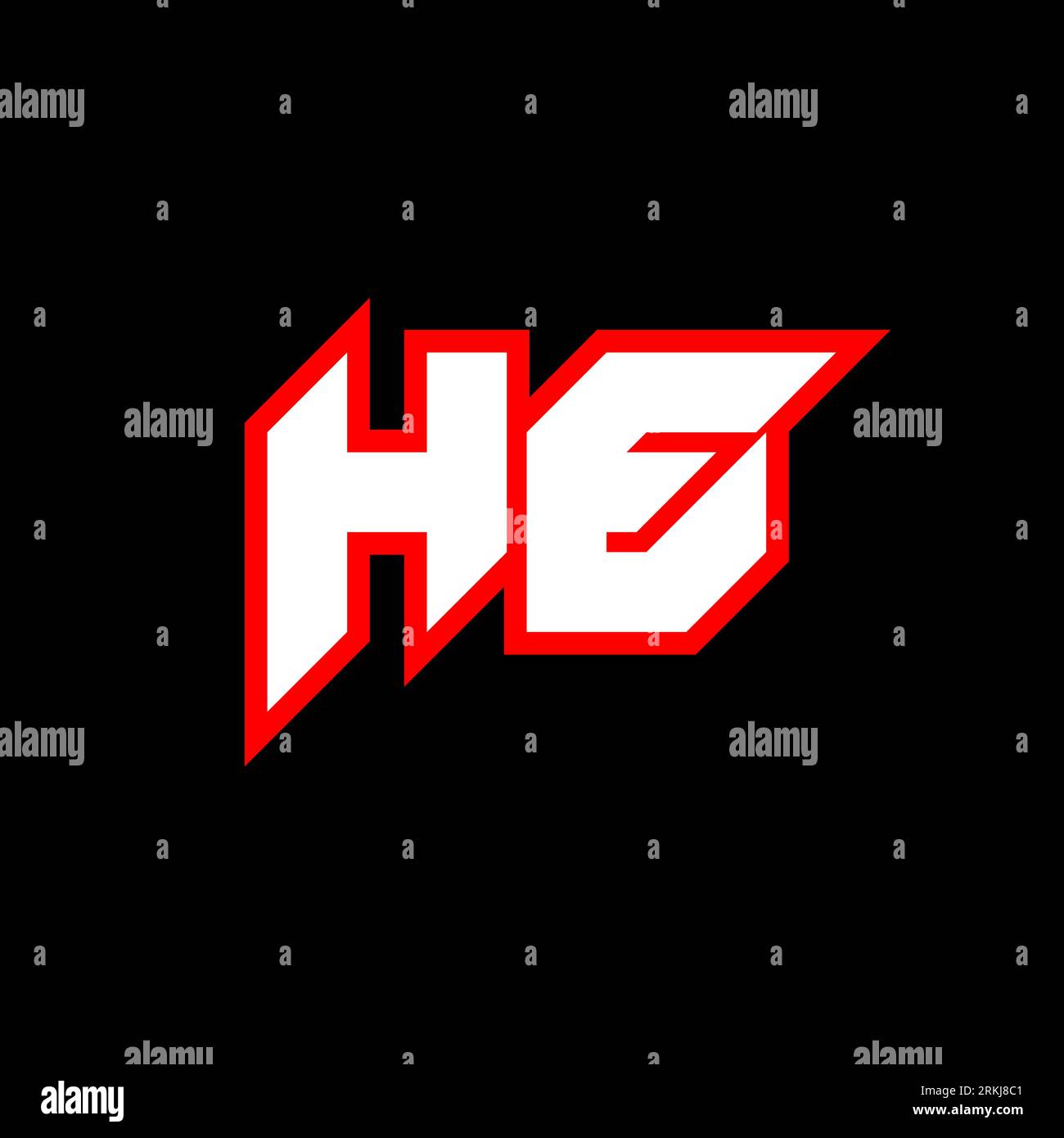 HE logo design, initial HE letter design with sci-fi style. HE logo for ...