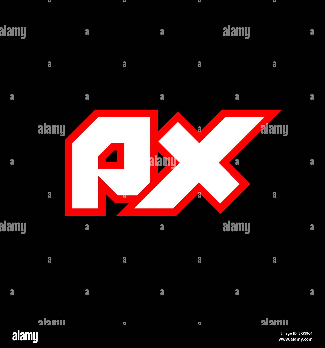 PX logo design, initial PX letter design with sci-fi style. PX logo for ...