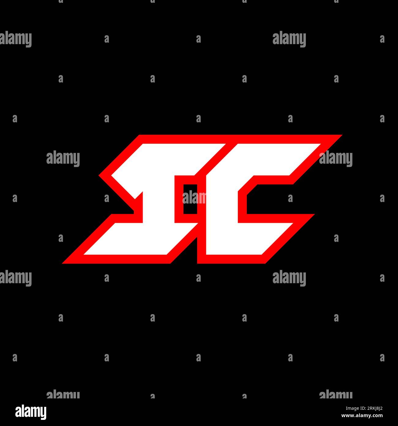 IC logo design, initial IC letter design with sci-fi style. IC logo for ...