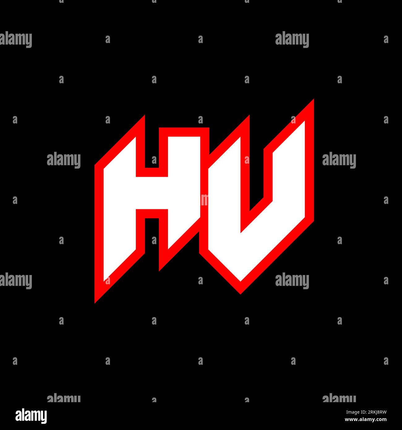 HV logo design, initial HV letter design with sci-fi style. HV logo for ...