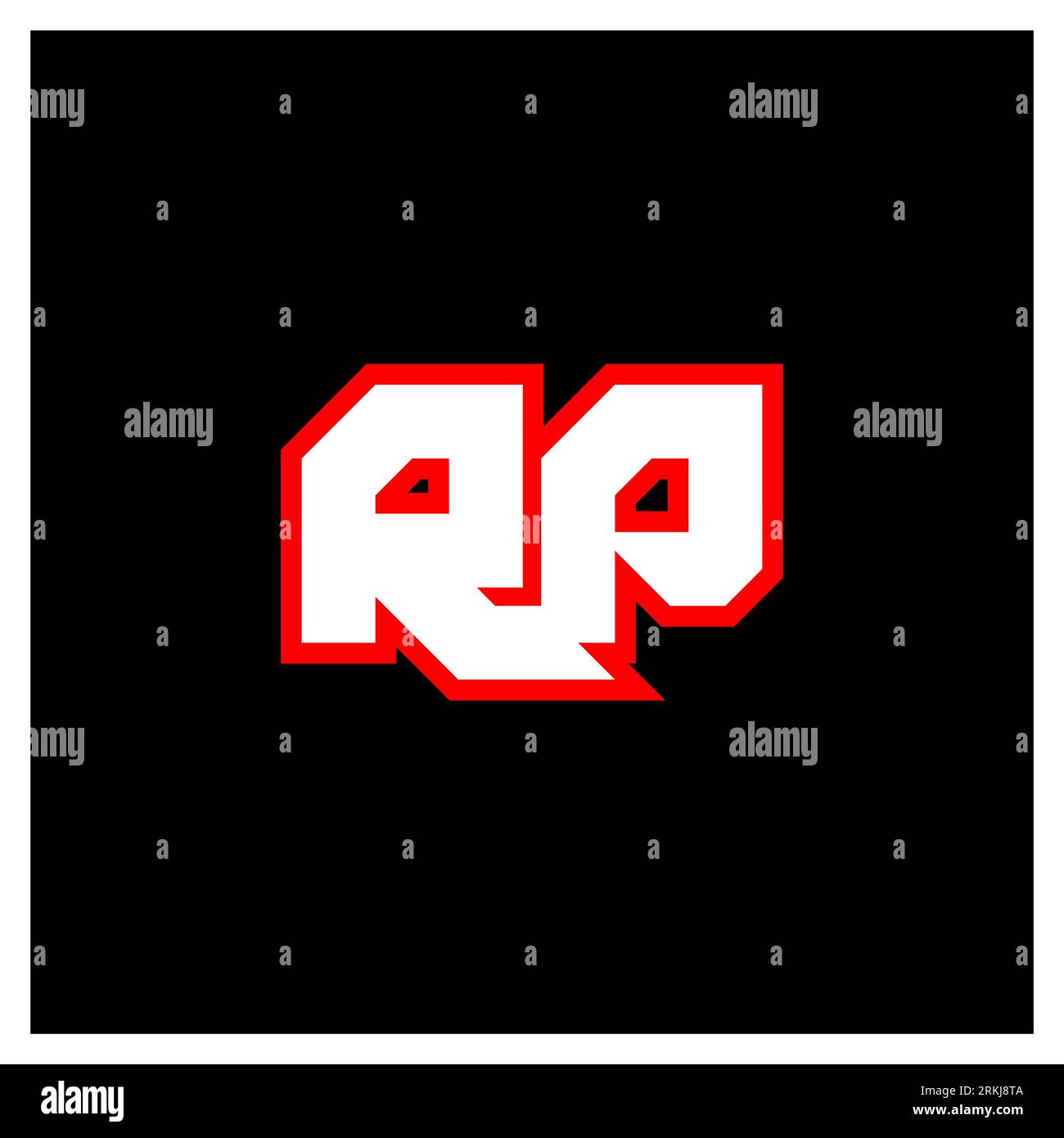 RP logo design, initial RP letter design with sci-fi style. RP logo for ...