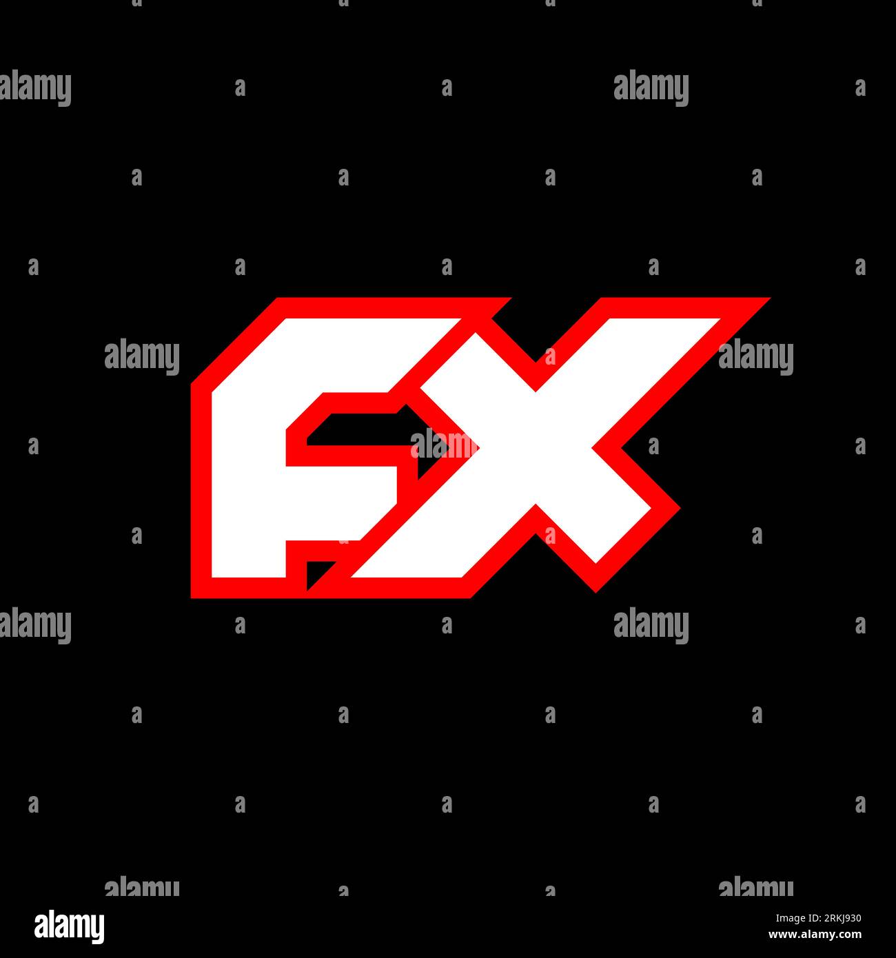 FX logo design, initial FX letter design with sci-fi style. FX logo for ...