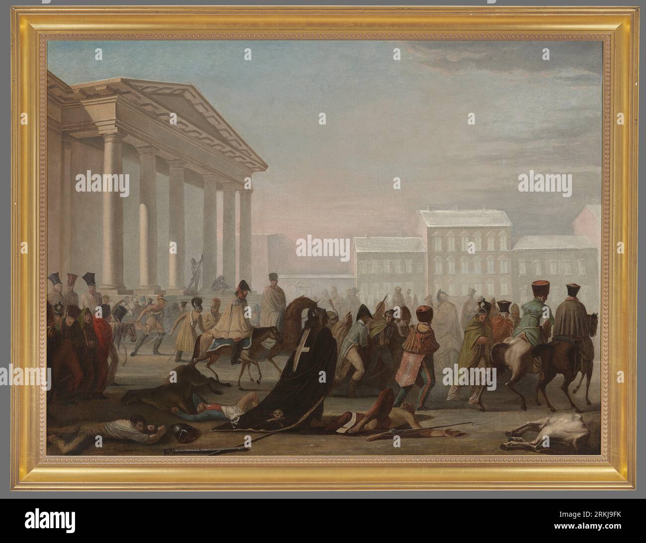Retreat of Napoleon's army by Jan Damel Stock Photo - Alamy