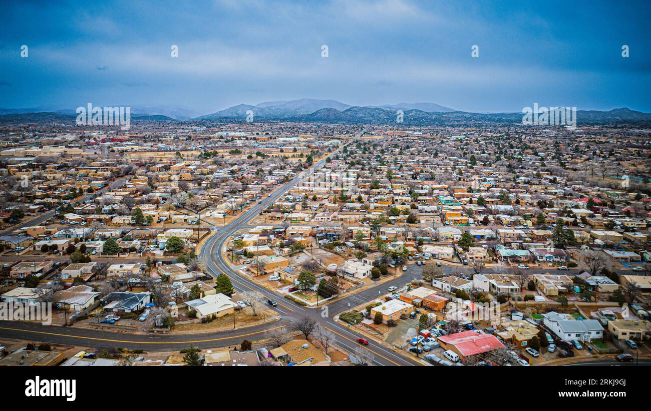 Santa fe new mexico aerial hi-res stock photography and images - Alamy