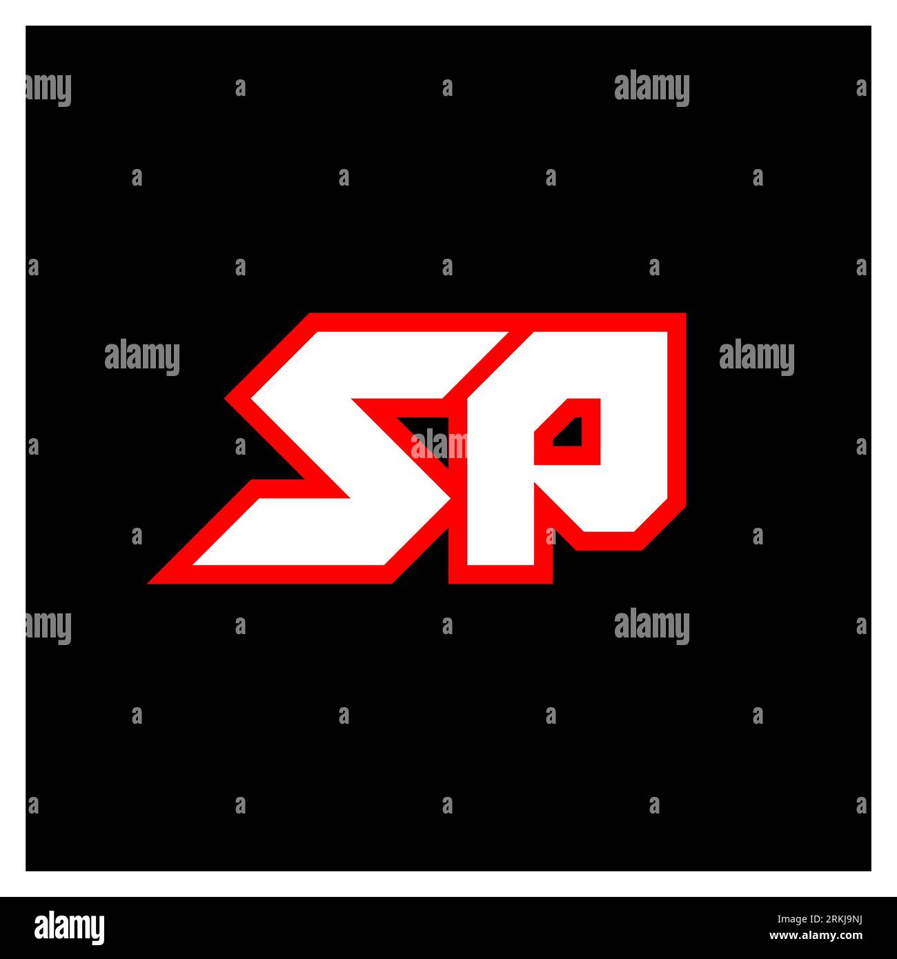 SP logo design, initial SP letter design with sci-fi style. SP logo for ...
