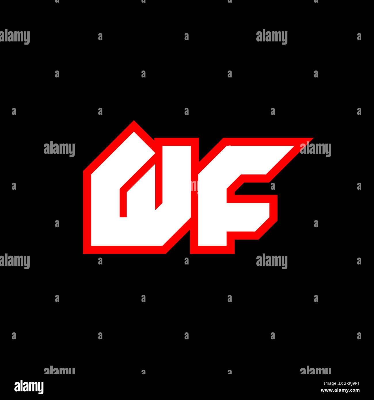 WF logo design, initial WF letter design with sci-fi style. WF logo for ...