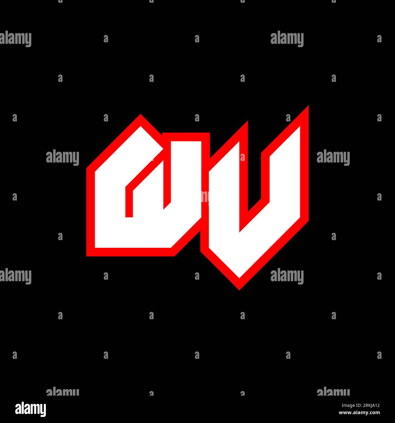 Wv letter design hi-res stock photography and images - Alamy