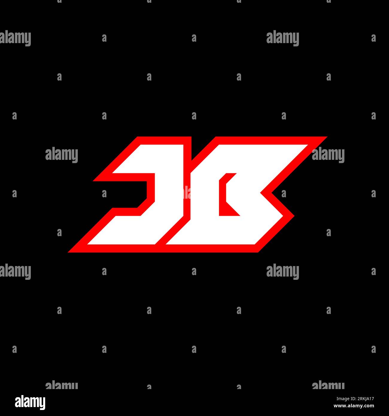 JB logo design, initial JB letter design with sci-fi style. JB logo for ...
