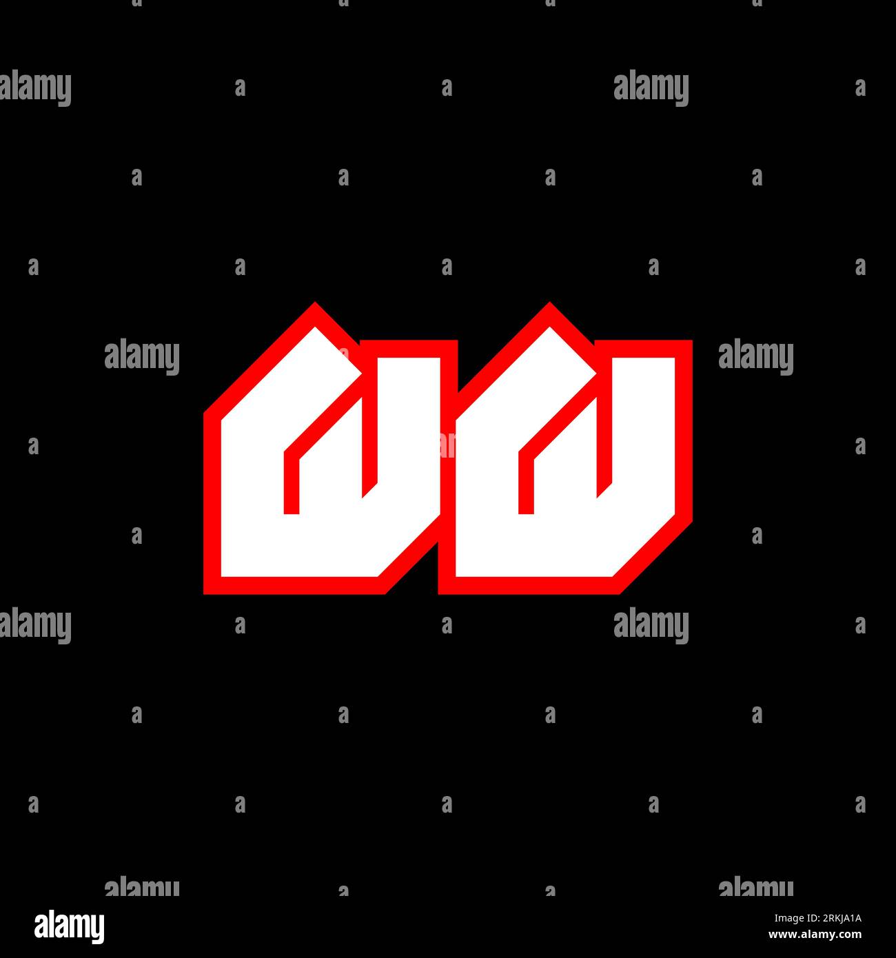 Ww letter Stock Vector Images - Alamy