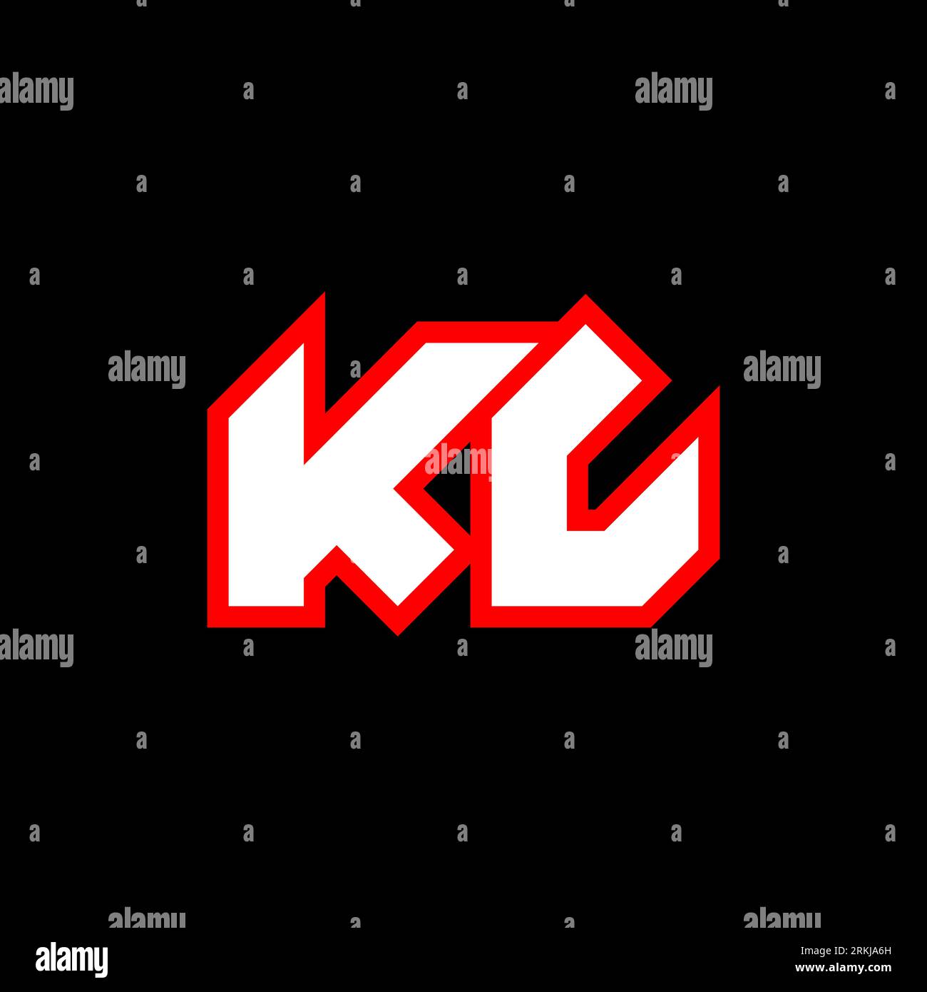 KL logo design, initial KL letter design with sci-fi style. KL logo for ...